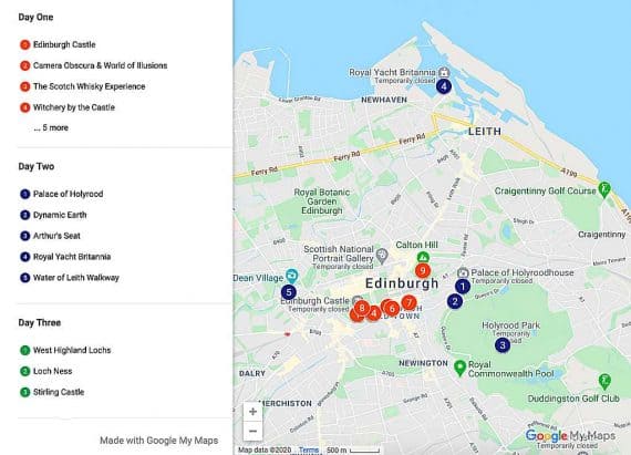 3 days in Edinburgh the Perfect Itinerary for 2024 + Map
