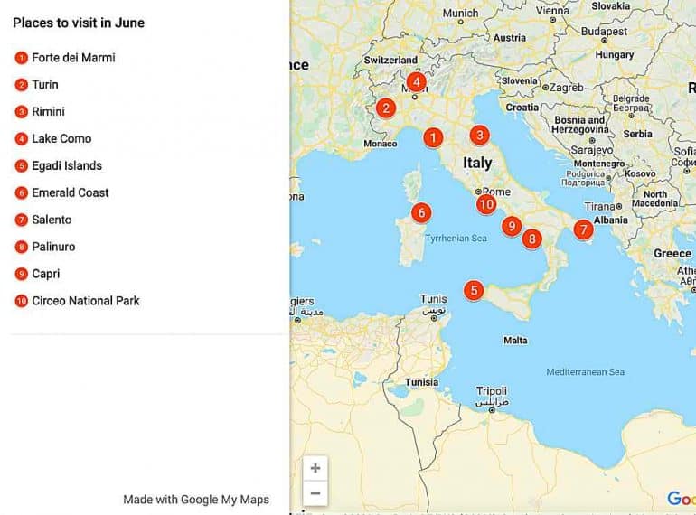 Best places to visit in Italy in June - Travel Passionate