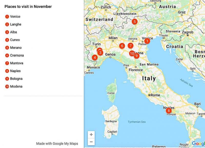 Best Places to visit in Italy in November - Travel Passionate