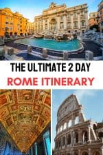 Two Days in Rome, Detailed Itinerary - Two days in a City